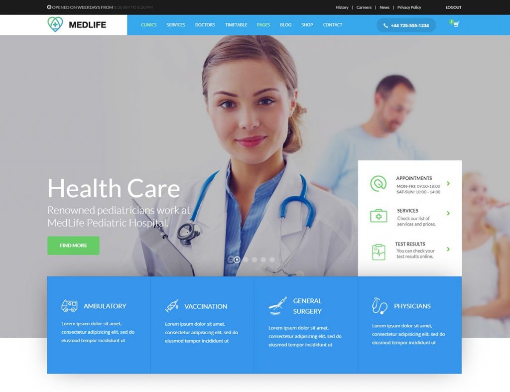 Medical HTML5 Template - Hogash Studio