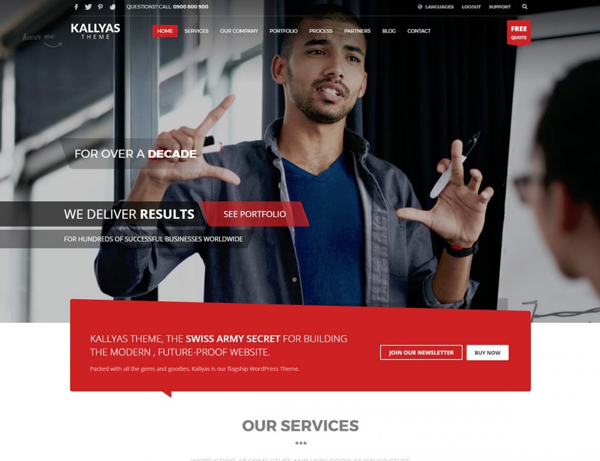 Kallyas Creative WordPress Theme - Hogash Studio